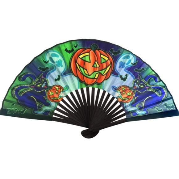 Allan Graves | Accessories | Graves Halloween Fabric Hand Fan 6 Wide ...
